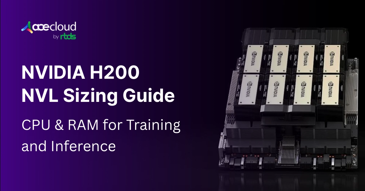 NVIDIA H200 NVL Sizing Guide: CPU & RAM For Training And Inference